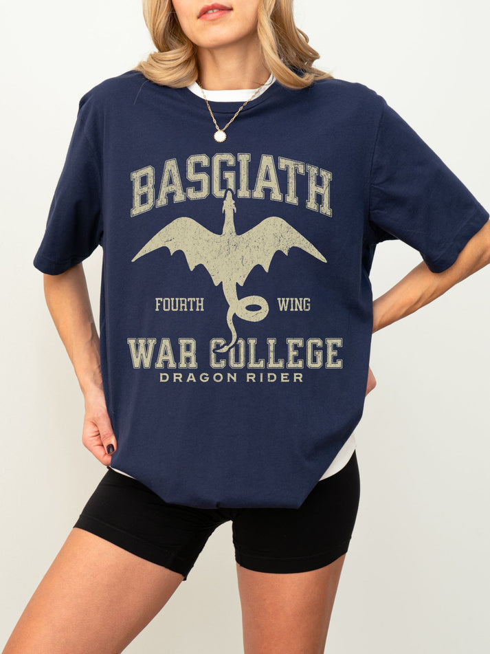 Basgaith War College Shirt | Fourth Wing Merch – TheLibraryCloset